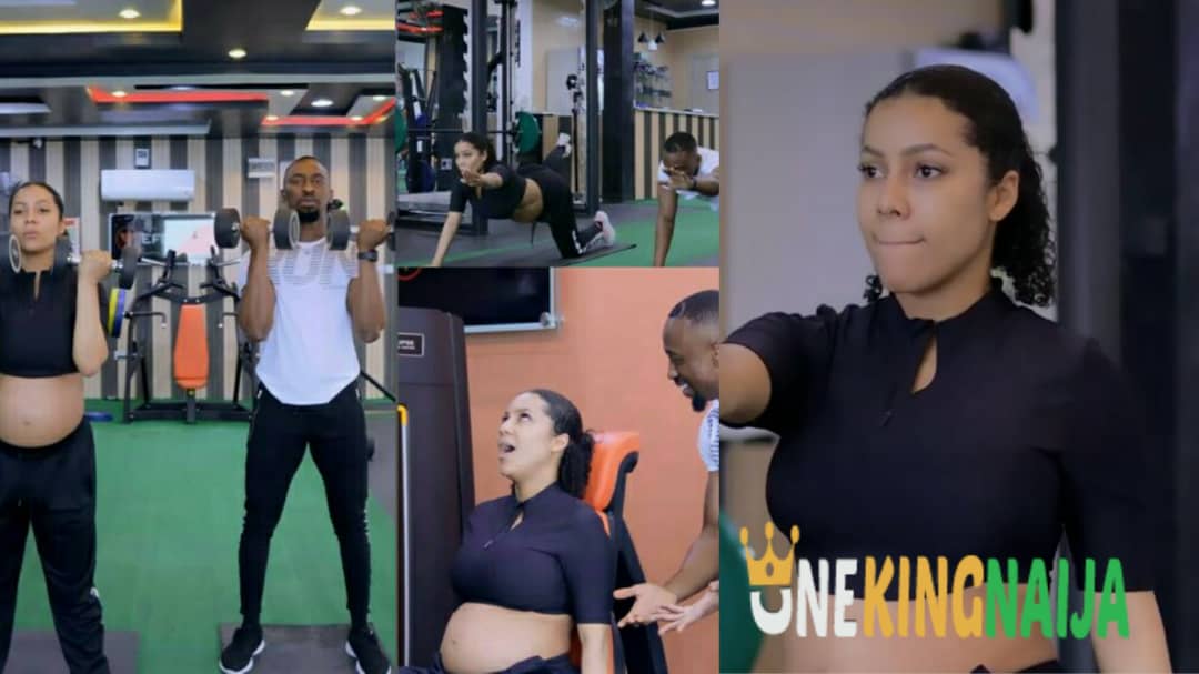 "This is lovely"- Heavily pregnant Maria stuns fans as she hit the Gym ...