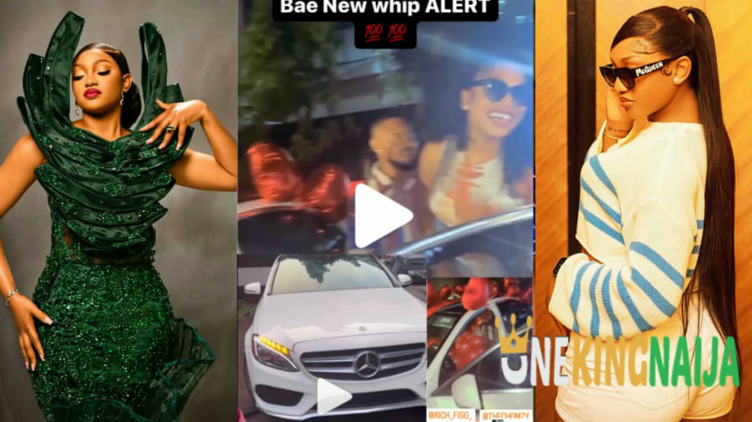 BBNaija's Chomzy receives a Brand New Benz from her Boyfriend, Video trends [Watch] | OneKingNaija