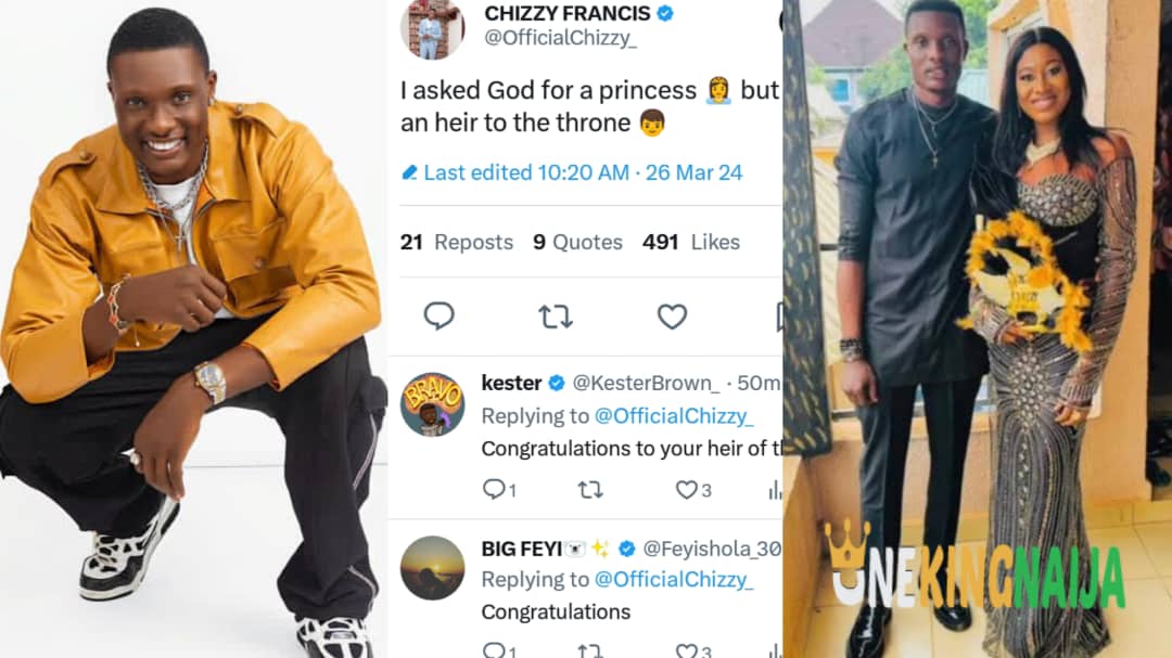 "I ask£d God for a princess, He gave me a h£ir to the throπ£"- BBNaija ...