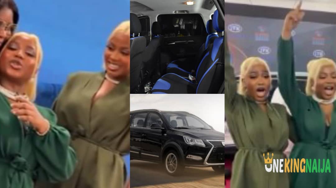 BBNaija’s Wanni beams with joy as she received her IVM Ikenga Car key ...