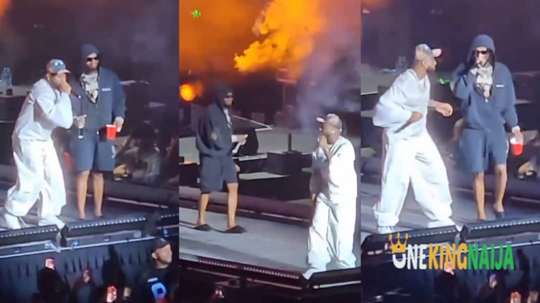 Moment Davido brings out Diamond Platnumz to perform their hit song ...